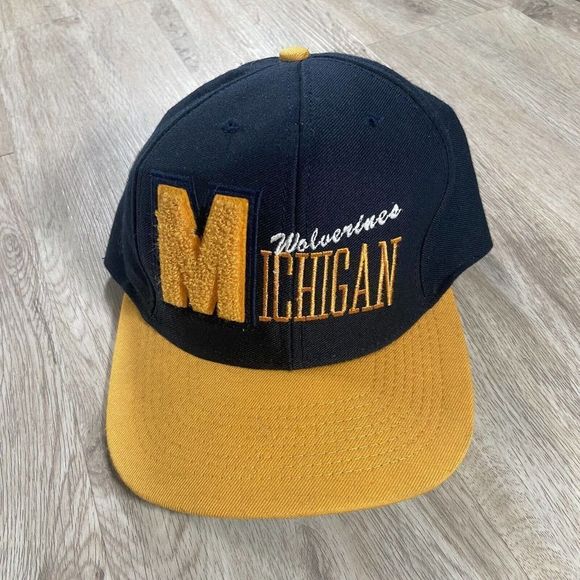 Nutmeg | Accessories | Vintagenutmeg Michigan Wolverines Snapback Hat ...